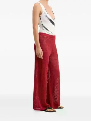 Loulou De Saison Knitted Wide-leg Beach Trousers