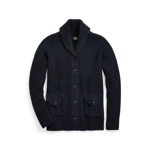 Ralph Lauren Cashmere Shawl-collar Cardigan - Navy