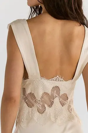 THIRD FORM Visions Lace Mini Dress - Full Ivory