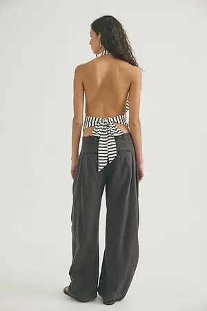 Free People Beatrice Halter Top - Black