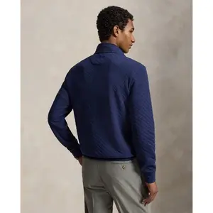 Ralph Lauren Rlx Quilted Double-knit Half-zip Pullover