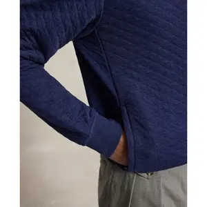 Ralph Lauren Rlx Quilted Double-knit Half-zip Pullover