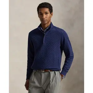 Ralph Lauren Rlx Quilted Double-knit Half-zip Pullover