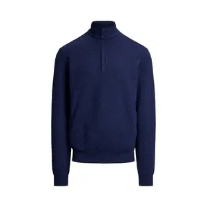 Ralph Lauren Rlx Quilted Double-knit Half-zip Pullover