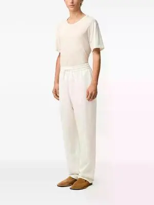 Ami Blended Linen Elasticated Waist Trousers - Neutrals