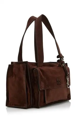 Miu Miu Suede Utilitarian Bag