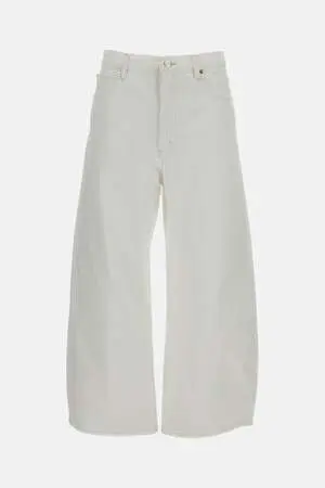 FRAME The Bow Crop Barrel-leg Jeans