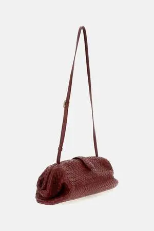 Bottega Veneta Lauren 1979 Intrecciato Leather Clutch - Red