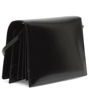 JIL SANDER File Sm Leather Shoulder Bag - Black