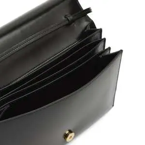 JIL SANDER File Sm Leather Shoulder Bag - Black