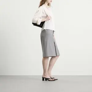 JIL SANDER File Sm Leather Shoulder Bag - Black