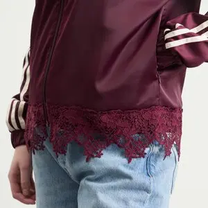 Adidas Firebird Satin Lace Track Top - Maroon