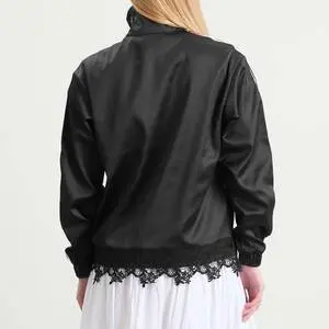 Adidas Firebird Satin Lace Track Top - Black