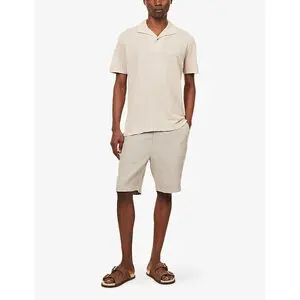 Sunspel Relaxed Fit Linen Shorts - Sand