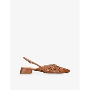 Dolce Vita Birdie Leather Slingbacks - Tan