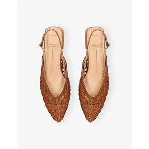 Dolce Vita Birdie Leather Slingbacks - Tan
