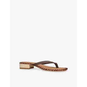 Dolce Vita Barty Leather Sandals - Dark Brown