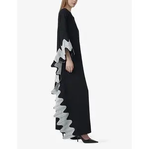 LEEM Monochrome Woven Kaftan