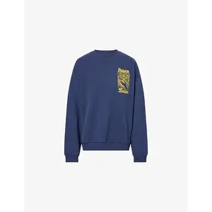 DAMSON MADDER Graphic Print Cotton Jumper
