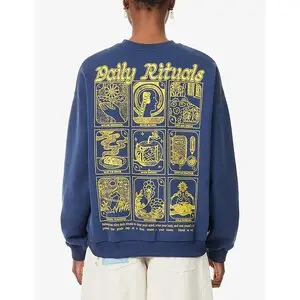 DAMSON MADDER Graphic Print Cotton Jumper