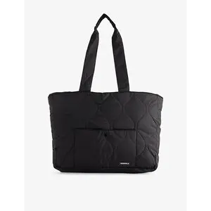 ADANOLA Quilted Tote Bag - Black