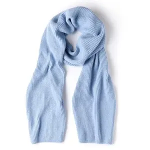 ECOVA Light Classic Cashmere Scarf - Blue