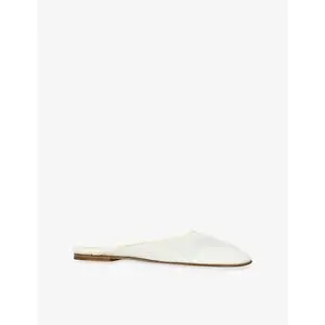 Dear Frances Ballas Slipper Mesh And Leather Mules
