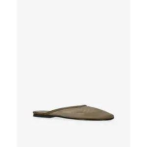 Dear Frances Balla Slipper Mesh And Leather Mules - Mid Brown