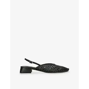 Dolce Vita Birdie Woven Leather Slingbacks