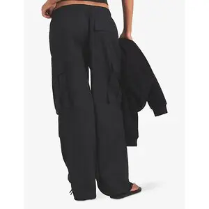 SKIMS Wide-leg Cargo Stretch-cotton Trousers