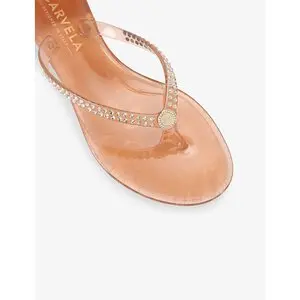 Carvela Embellished Pvc Flip-flops