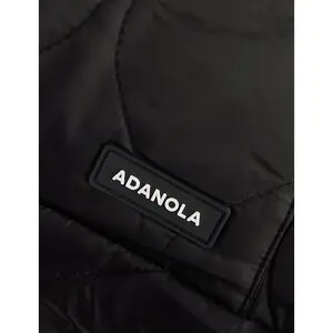 ADANOLA Quilted Tote Bag With Logo Patch