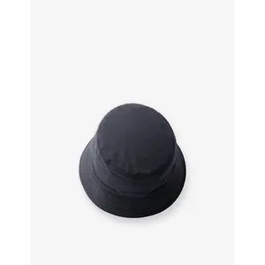 Prada Embroidered Cotton Bucket Hat - Blue
