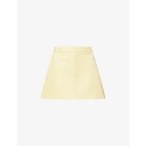 FRAME The Leather Mini Skirt