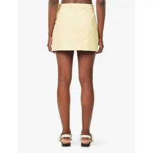 FRAME The Leather Mini Skirt
