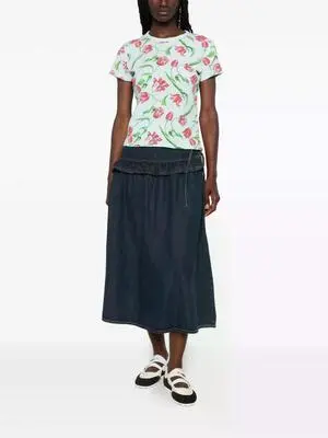 Kenzo Floral Print Crewneck T-shirt