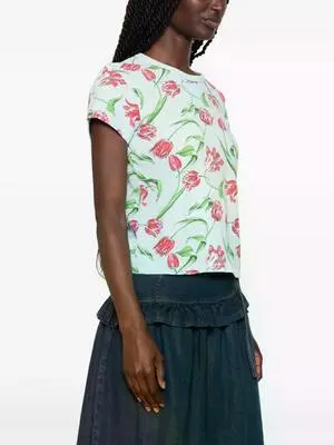 Kenzo Floral Print Crewneck T-shirt