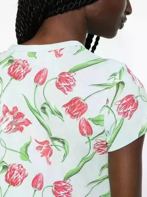 Kenzo Floral Print Crewneck T-shirt