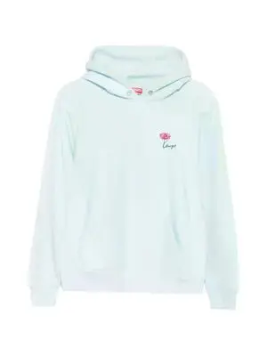 Kenzo Kenzo Embroidered Flower Hoodie Blue