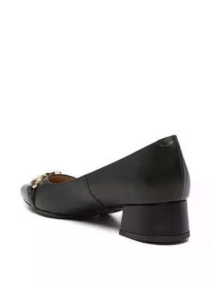 SERGIO MORETTI FIRENZE Chain-link Pointed-toe Pumps