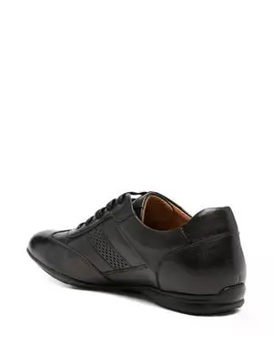 SERGIO MORETTI FIRENZE Leather Sneakers With Perforated Detailing