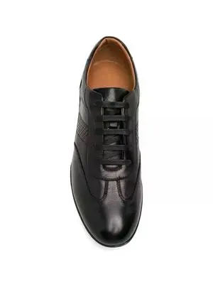 SERGIO MORETTI FIRENZE Leather Sneakers With Perforated Detailing