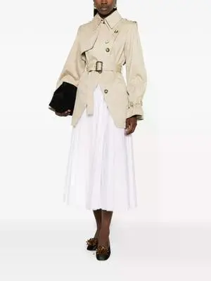Givenchy Double-breasted Belted Jacket With Monogram Pattern