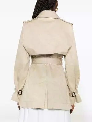 Givenchy Double-breasted Belted Jacket With Monogram Pattern
