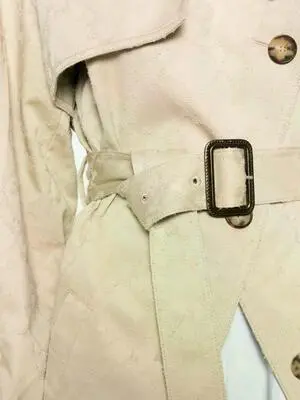Givenchy Double-breasted Belted Jacket With Monogram Pattern