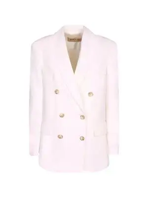 BLANCA VITA Double-breasted Peak-lapel Blazer