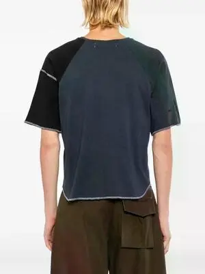 STAIN SHADE Contrast Panel Raglan Sleeve T-shirt