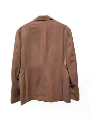 LARDINI Double-breasted Peak-lapel Blazer - Brown
