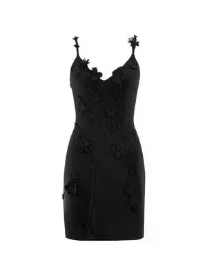 Cult Gaia Flora Floral-appliqué Mini Dress