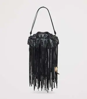 Alexander McQueen Leather Manta Pouch